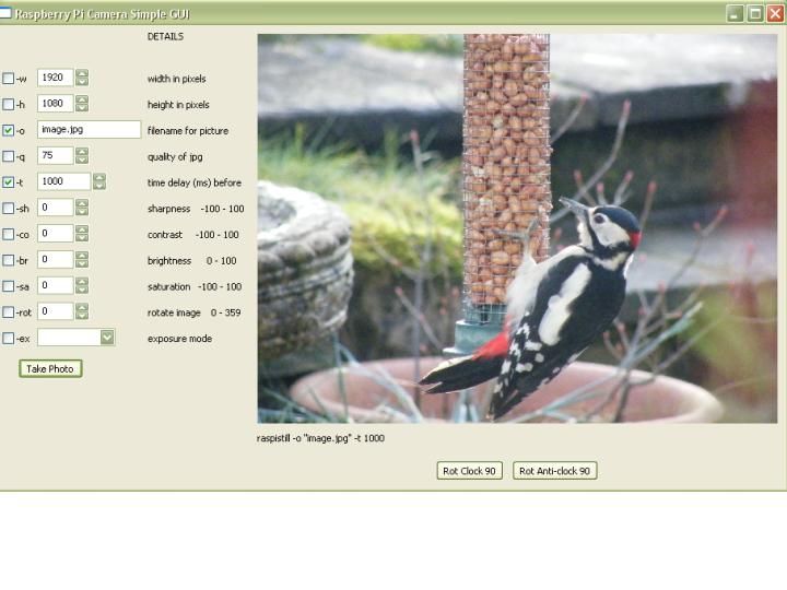 Graphical interface for raspistill - Raspberry Pi Forums Graphical interface for raspistill - Raspberry Pi Forums